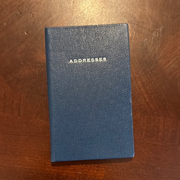 Coach | Office | Vintage Coach Leather Blue Address Book | Poshmark